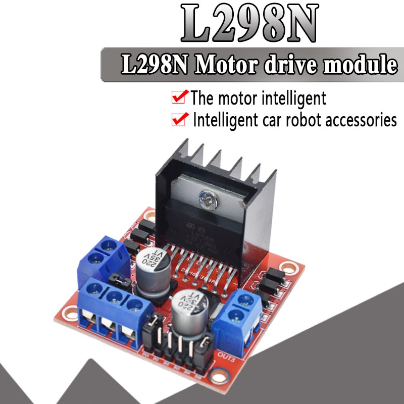 L298N Motor Driver Controller Board Module Dual H Bridge for Arduino ...