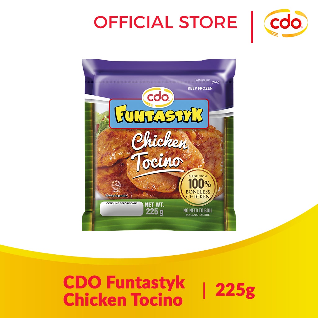 CDO Funtastyk Chicken Tocino 225g | Shopee Philippines