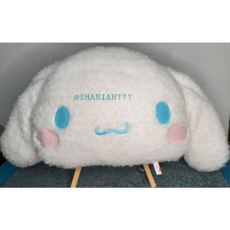 SANRIO Smiles CINNAMOROLL Premium Fluffy Face-Shaped Cushion Pillow Plush-Japan Exclusive ...