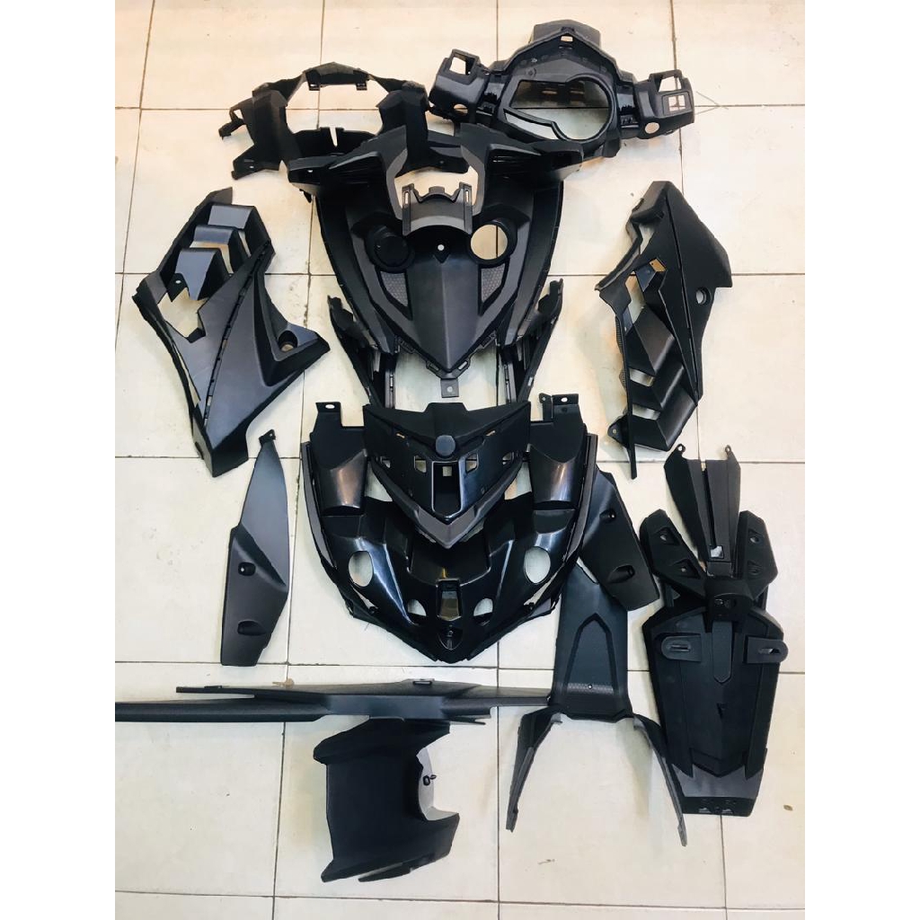 YAMAHA Y15 V1 V2 / Y15ZR V1 V2 INNER COVER HITAM FULL SET 13 PCS | Shopee Philippines