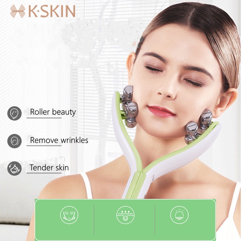 K.SKIN V-Face Roller Beauty Face Massager Small Lifting and Tightening ...