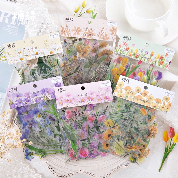 CHK 40pcs PET Waterproof Flowers Daisy Mushroom Plant Decorative ...
