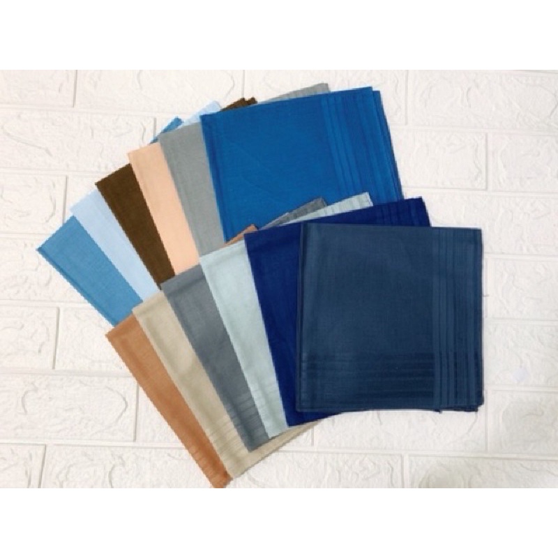 Unisex cotton handkerchief panyo scarf bandana plain(each) | Shopee ...