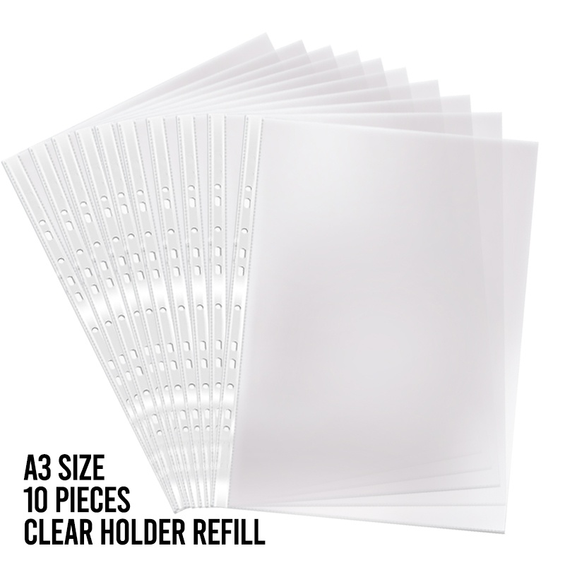 VC Art A3 Clear Holder File Refillable Strong Hold High Thickness ...