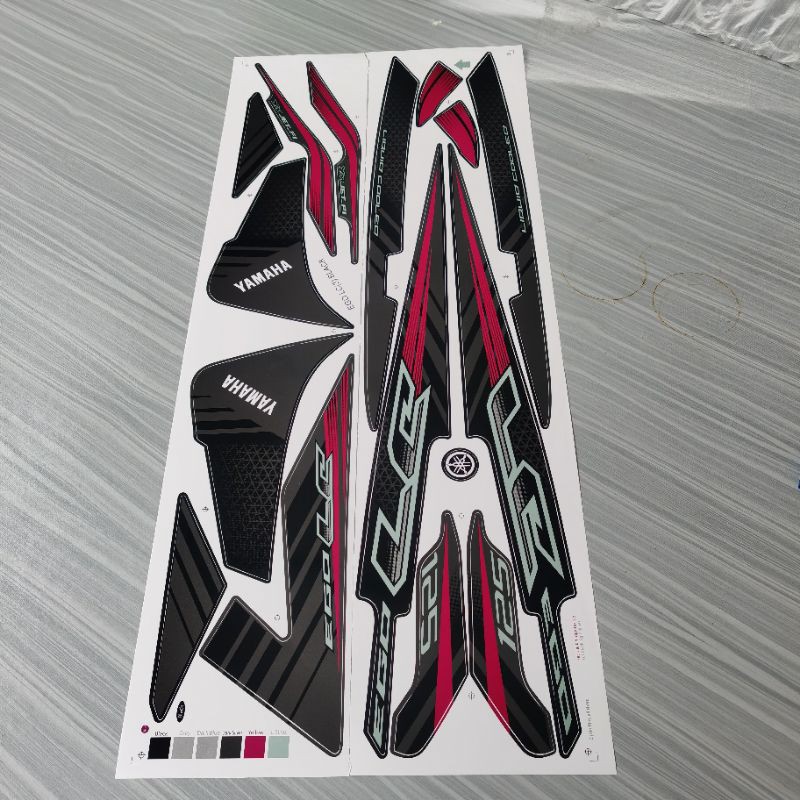 Yamaha EGO LC(3) Body Sticker ( Black) | Shopee Philippines