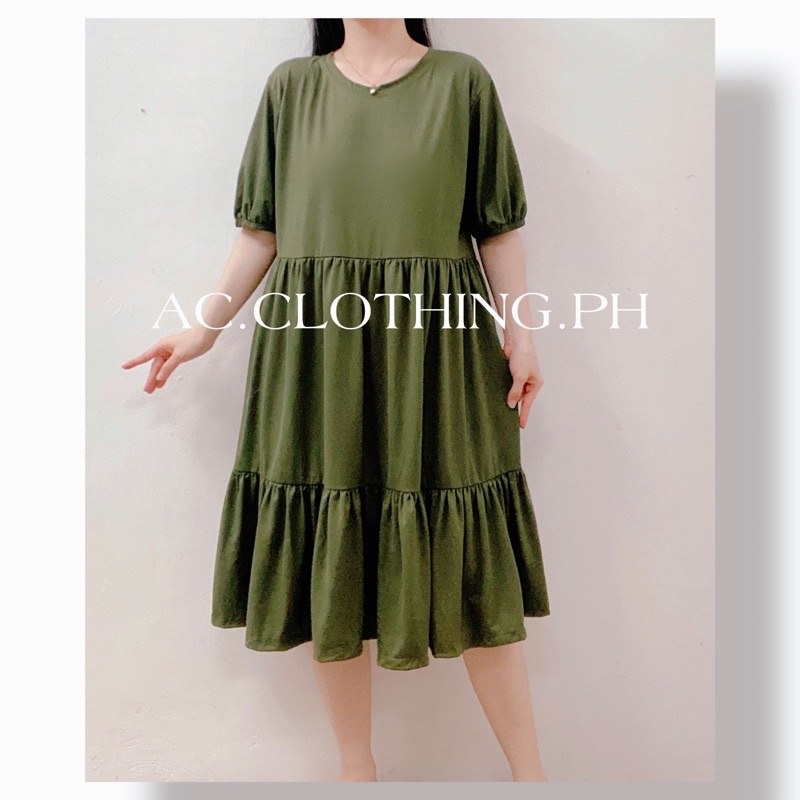 MOLLY PLUS SIZE PLAIN DRESS (FIT TO 2XL-3XL) | Shopee Philippines