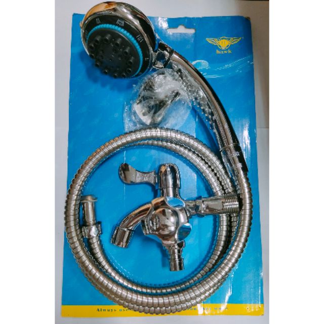Hawk (SET) bathroom telephone shower with 2 way dual faucet heavy duty ...