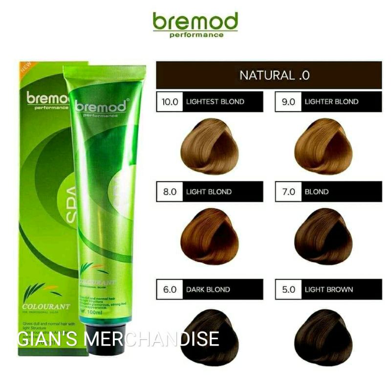BREMOD HAIR COLOR ( NATURAL: blonde, brown, dust, black, light blond ...