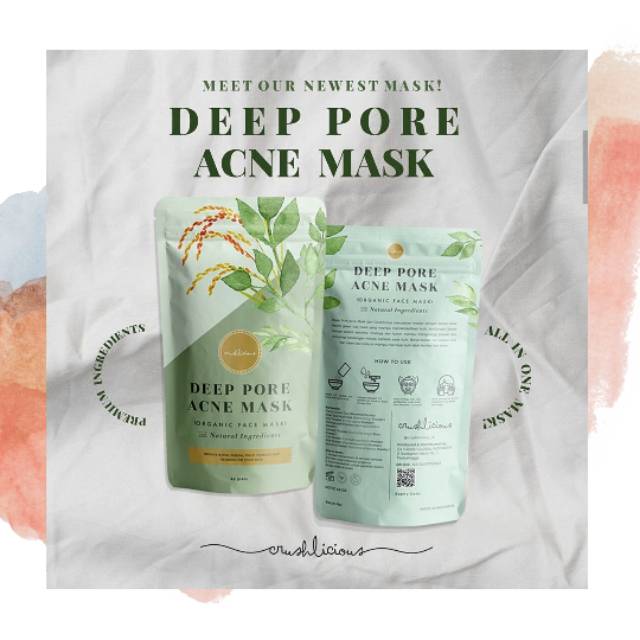Crushlicious Deep Pore Acne Mask 45gr | Shopee Philippines
