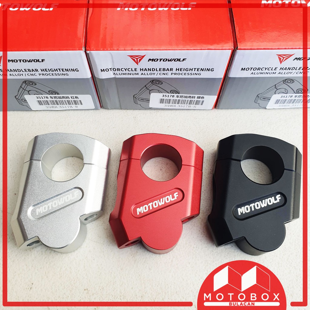 MOTOWOLF Handle Bar Riser - Honda ADV 150 / 160 / PCX / TMX / ETC ...