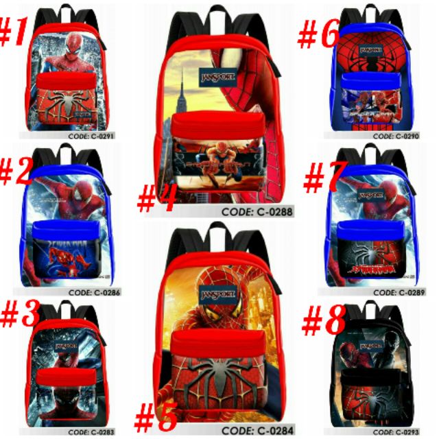 SPIDERMAN#61 COD JS BACKPACK #8160001 | Shopee Philippines