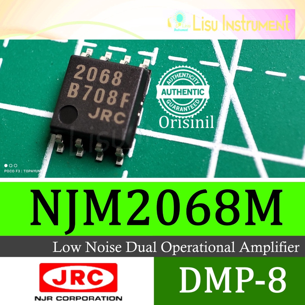 Njm2068 2068 Jrc2068 Low Noise Dual Operated Amplifier DMP-8 JRC ...