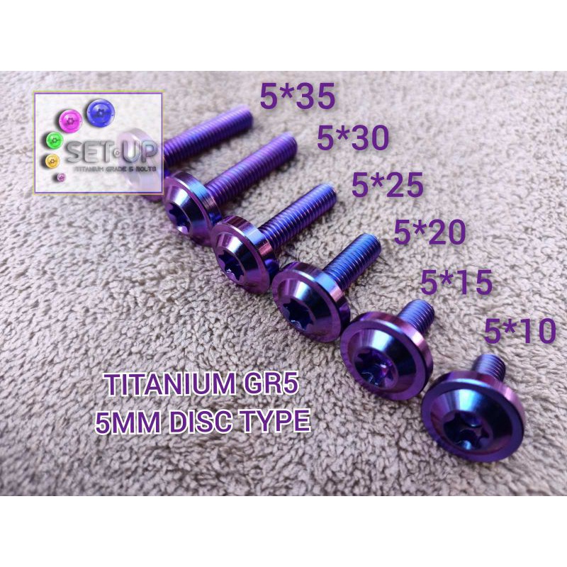 TITANIUM GR5 5MM DISC TYPE (1PC) | Shopee Philippines