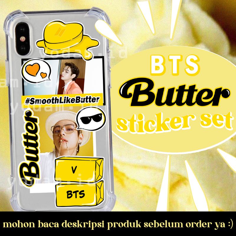 Sticker CASE, AESTHETIC STICKER KPOP BTS BUTTER STICKER SET | Shopee ...