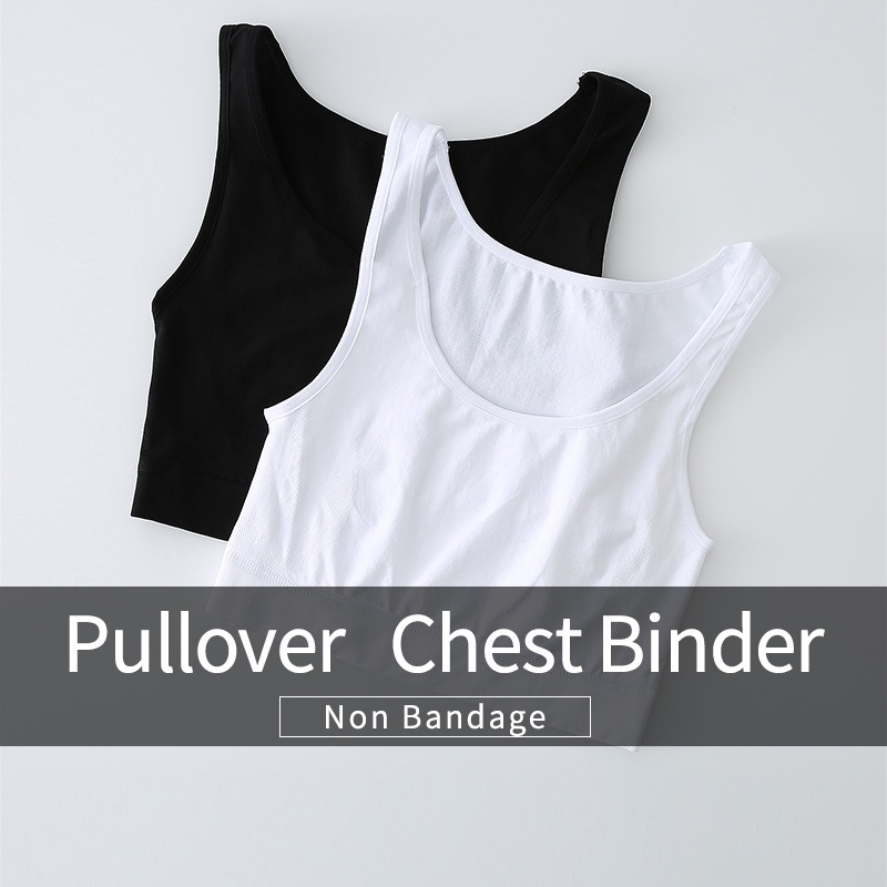 Breathable Pullover Chest Breast Non Bandage Binder Short Crop Top ... Breathable Pullover Chest Breast Non Bandage Binder Short Crop Top ...