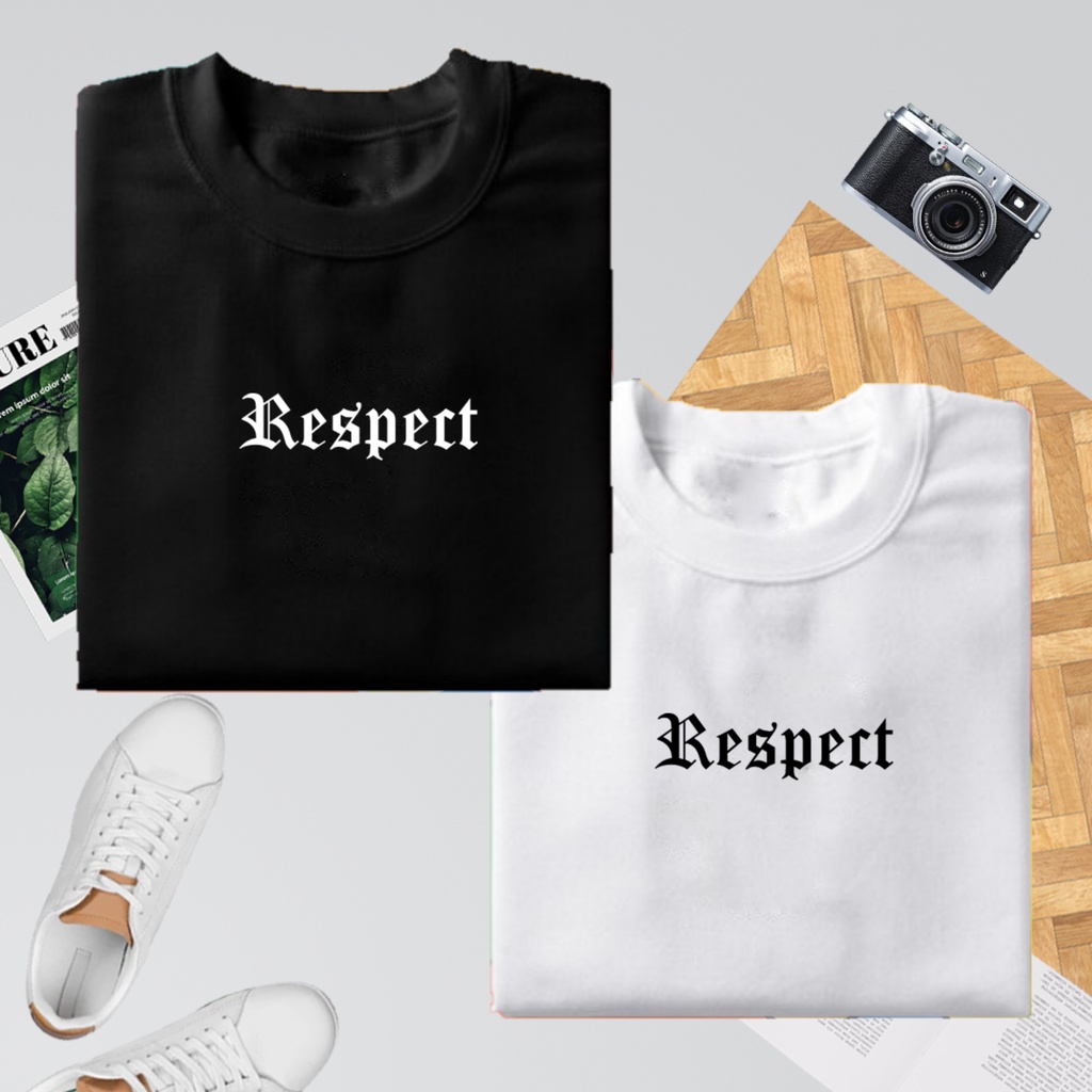T-shirt Clothing Respect Word Design Cotton (4 Size S, M, L, XL ...