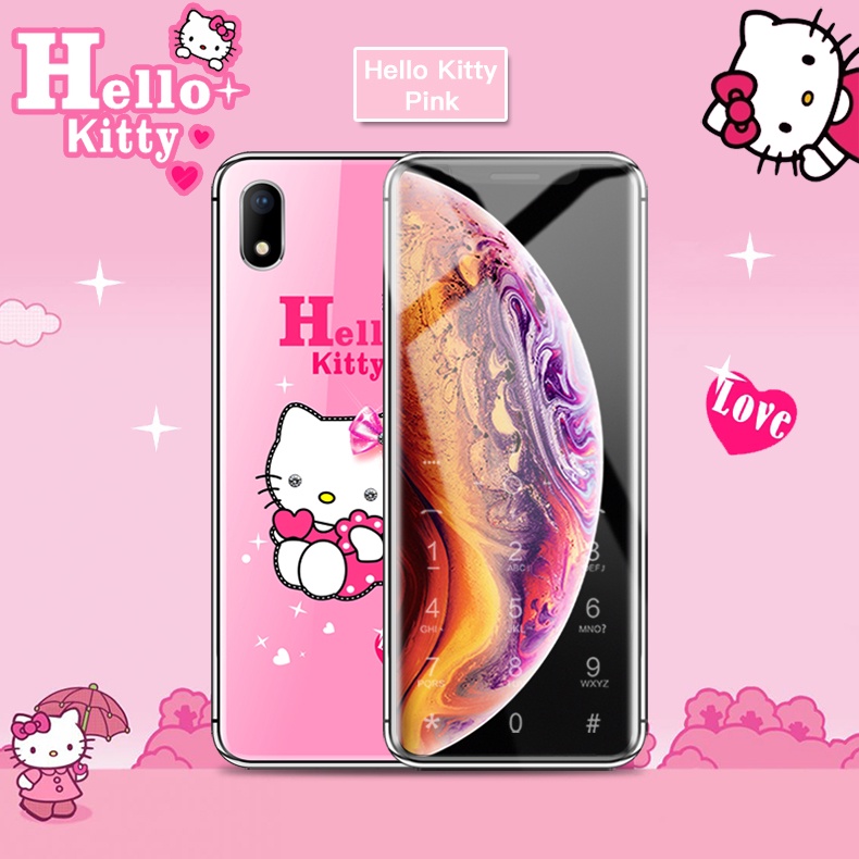 A88 GSM Quad Band Dual Sim Mini Phone Cartoon Designs Hello Kitty Bar ...