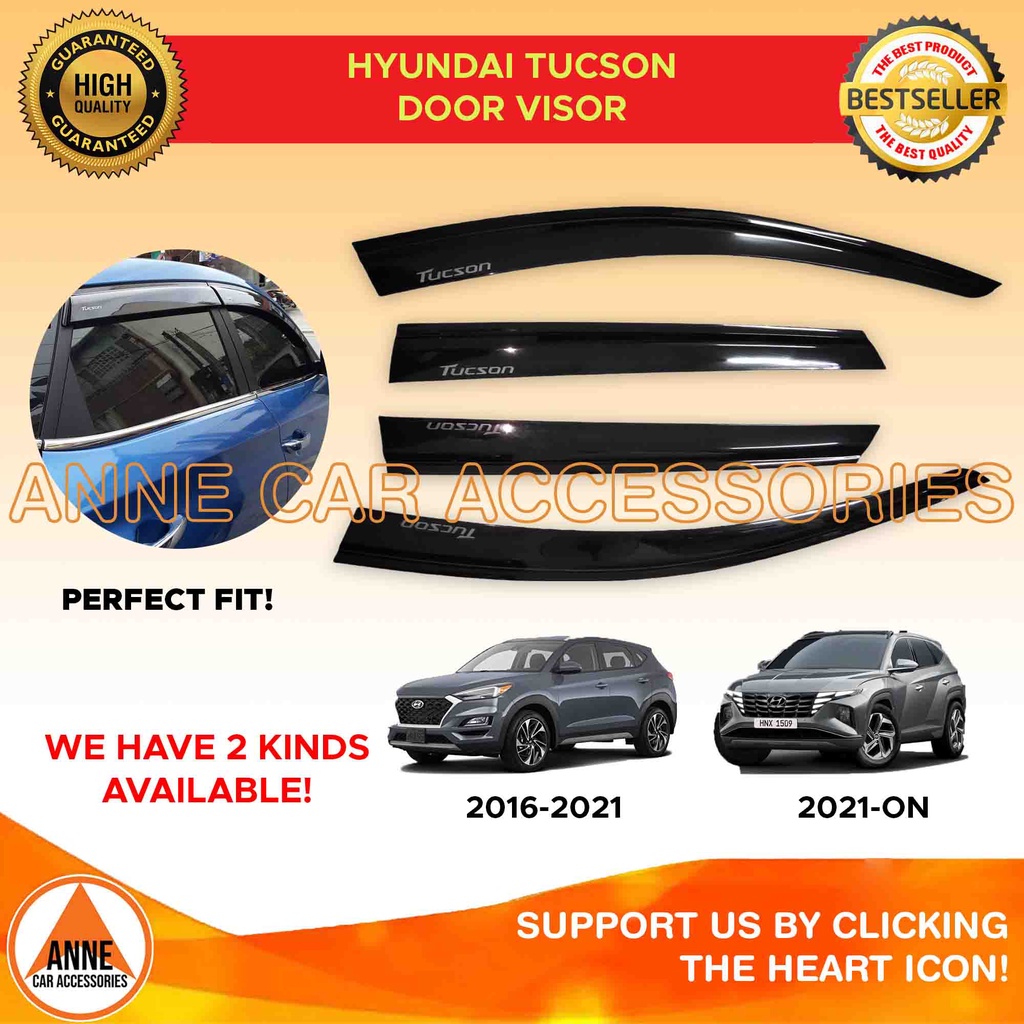 Window Rain Visor for Hyundai Tucson 2016 2017 2018 2019 2020 2021 2022 ...