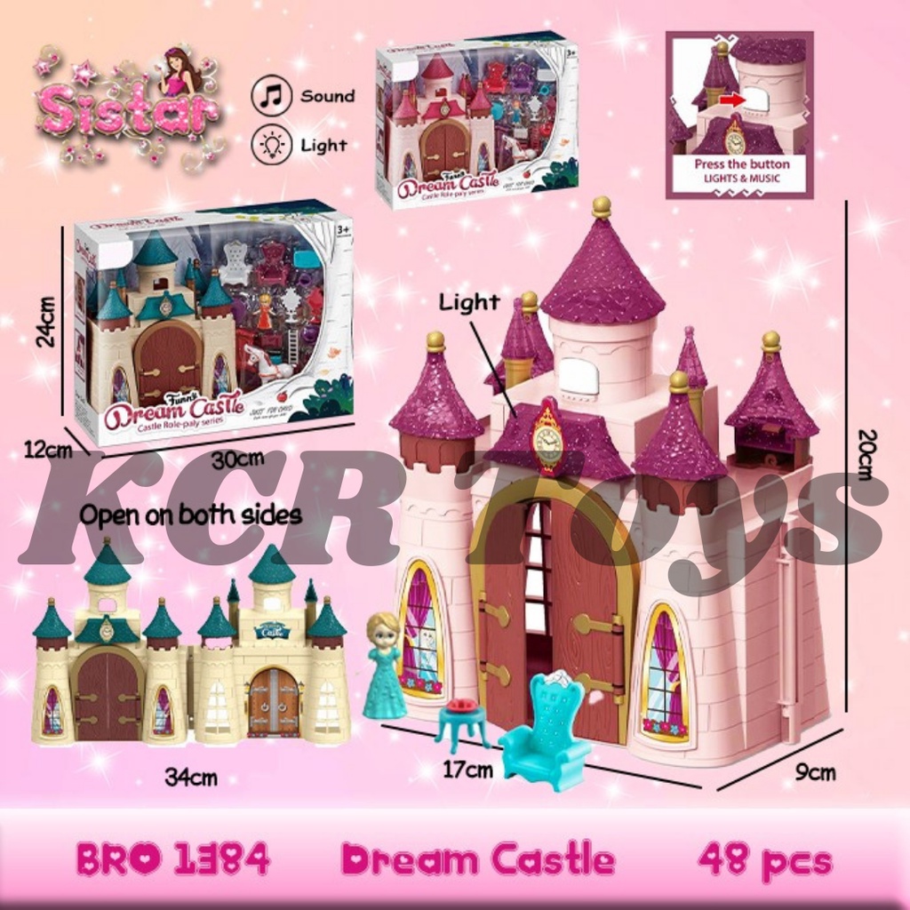 Miniature House Palace Princess Castle Princess Toys Girls SISTAR ...