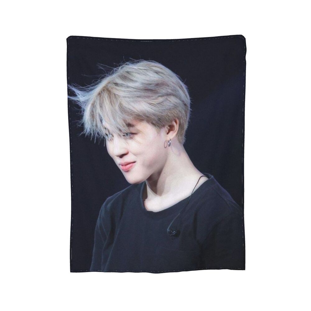 【IN STOCK】 BTS Park JiMin Flannel Ultra-Soft Micro Fleece Blanket for ...