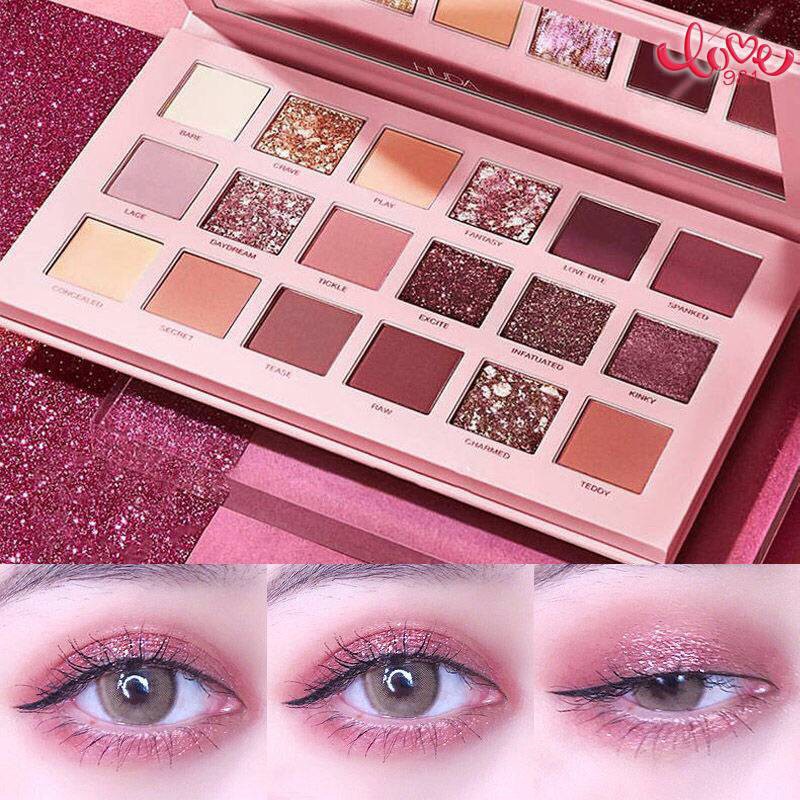 18 color eyeshadow palette cosmetics pearlescent waterproof eyeshadow ...