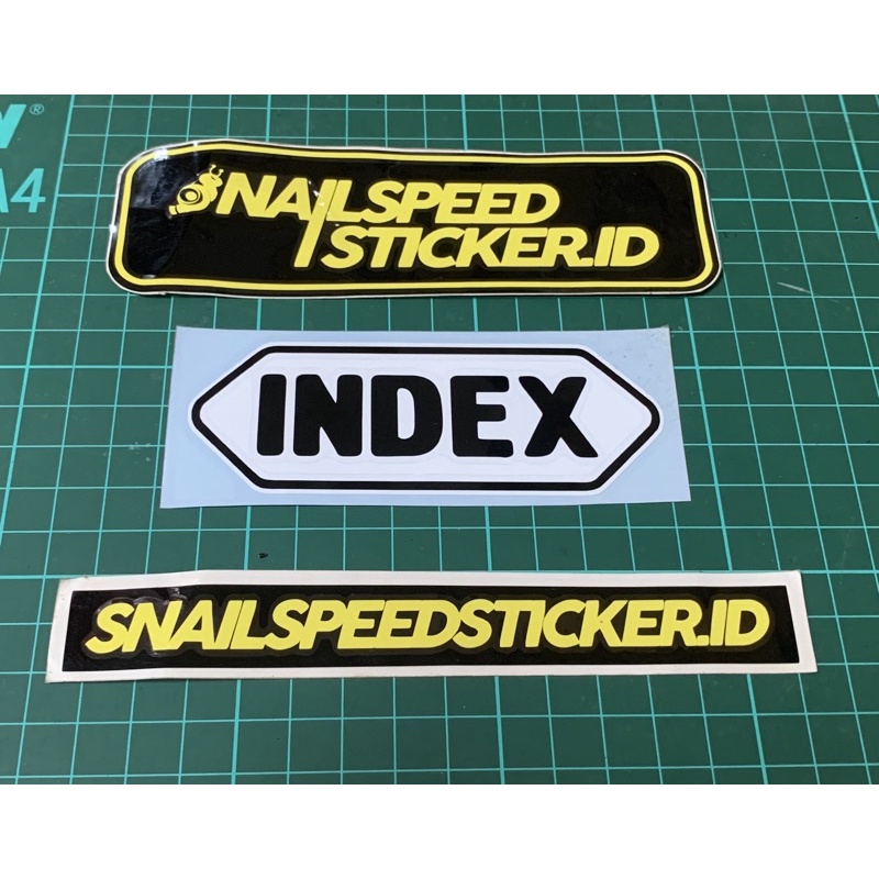 Index logo helmet cutting sticker | Shopee Philippines