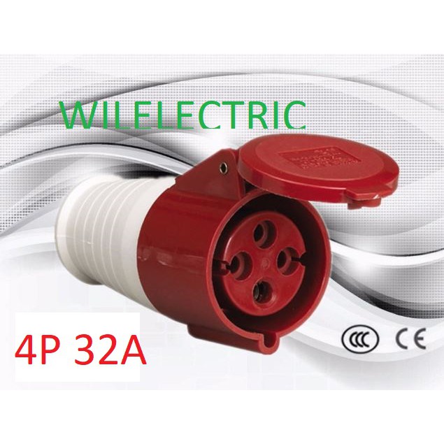 Mobile socket socket 4P 32A / 32 A industrial socket submarine | Shopee ...