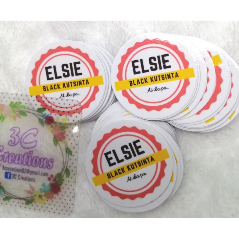 3C LABEL STICKER 2" ROUND 100 PCS | Shopee Philippines