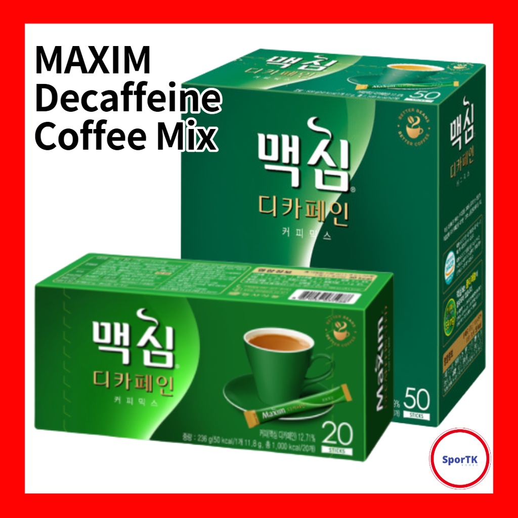 MAXIM Decaf Coffee Korean Instant Coffee Mix 20T/50T Decaffeine ...