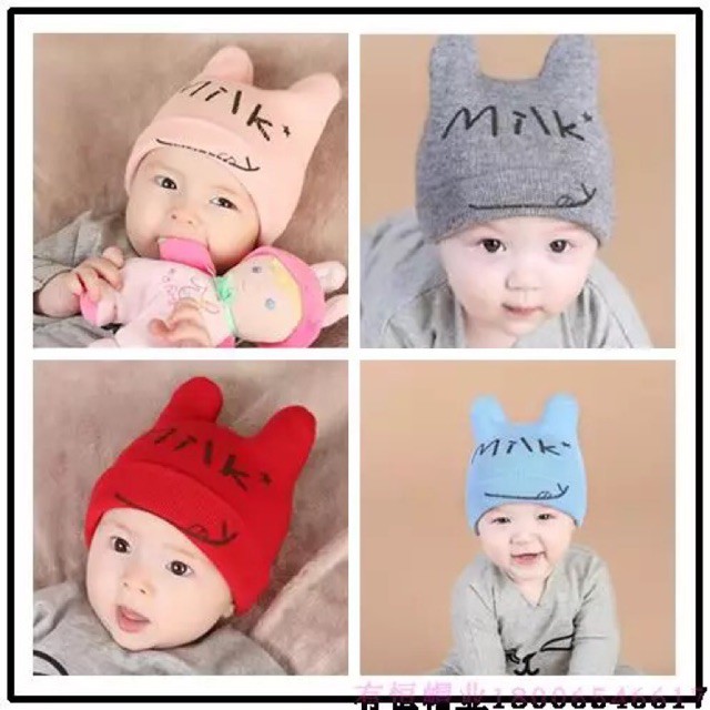 COD cute cat baby bonnet cap | Shopee Philippines