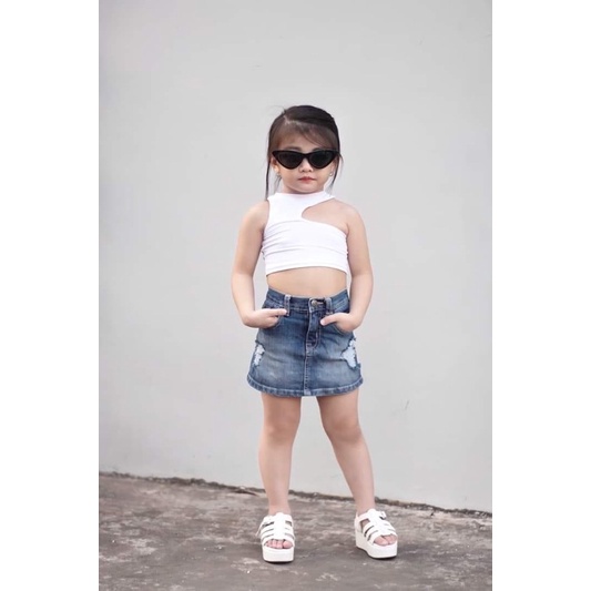 KIDS OOTD KYLIE CROP TOP 1-9 YRS OLD / TRENDY CROPTOP FOR KIDS | Shopee ...