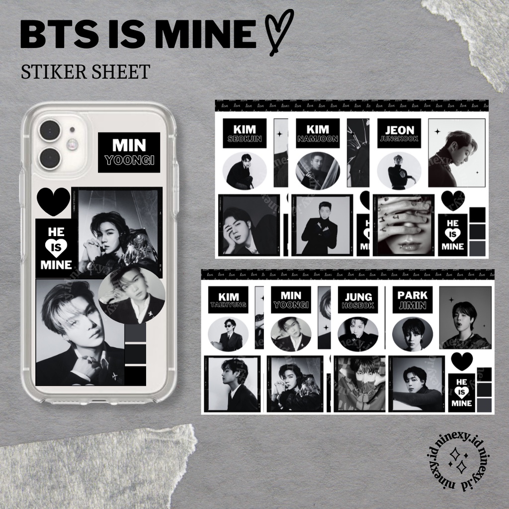HP Bts is mine sheet jungkook taehyung jimin suga jin jhope kim namjoon ...