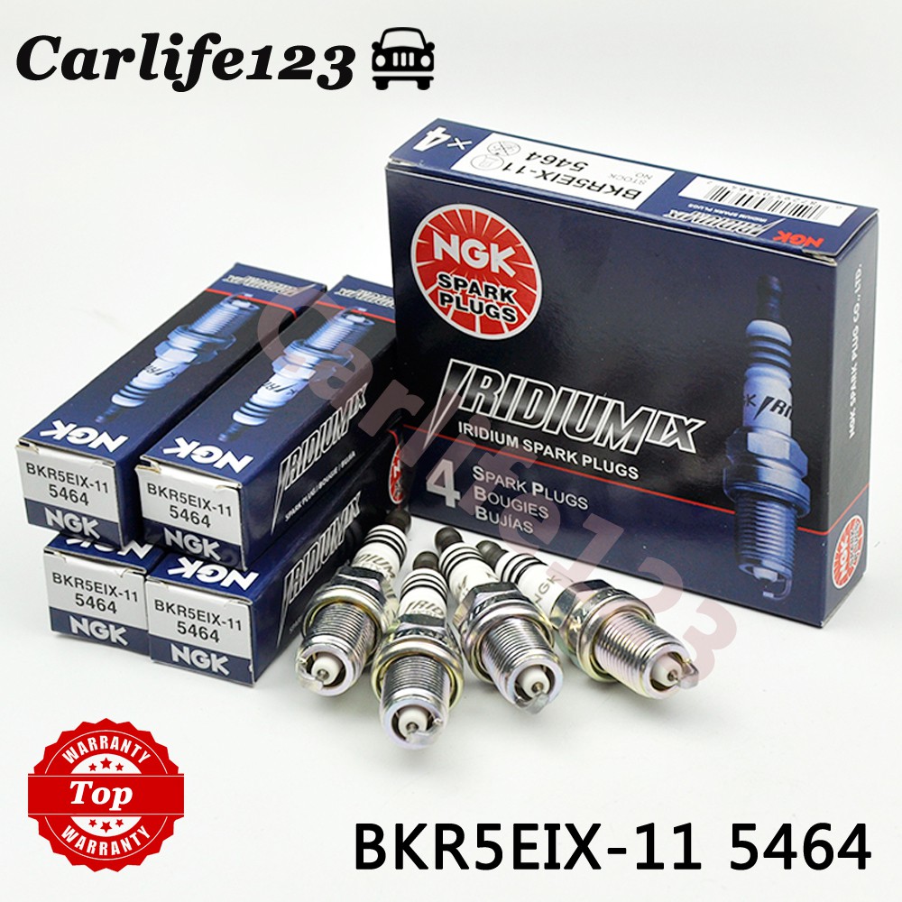 Set Of 4pcs Iridium BKR5EIX-11 5464 Spark Plugs For Toyota Nissan Hyundai Mitsubishi Mazda ...
