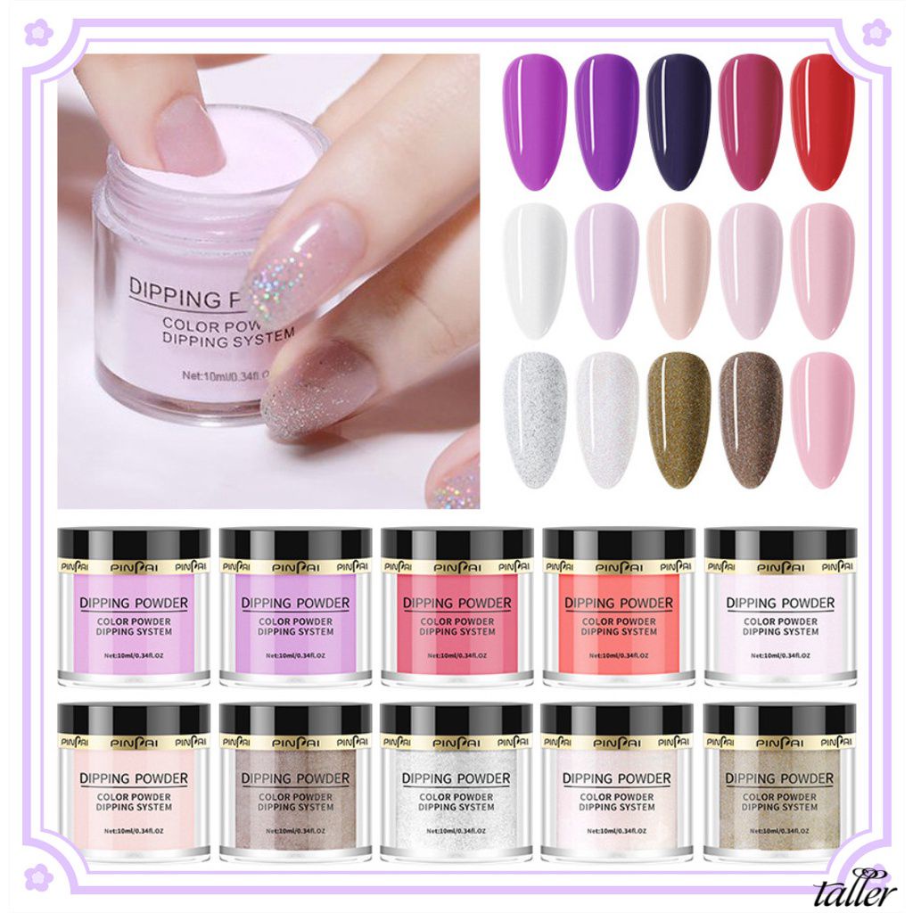 PinPai Nail Art Dipping Powder Chrome Glitter Rub Pigment Dip Powder ...