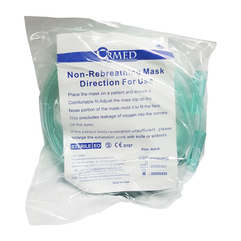 Non Re-breathing Mask | Oxygen Mask with Reservoir Bag Adult | Non ...