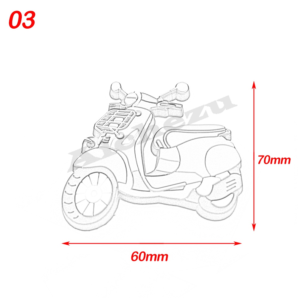 Motorcycle Decorative Start Buckle Rubber Model Key Chain Key Chain Key ...