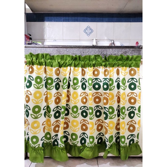 Lababo Curtain Kitchen Curtain | Shopee Philippines