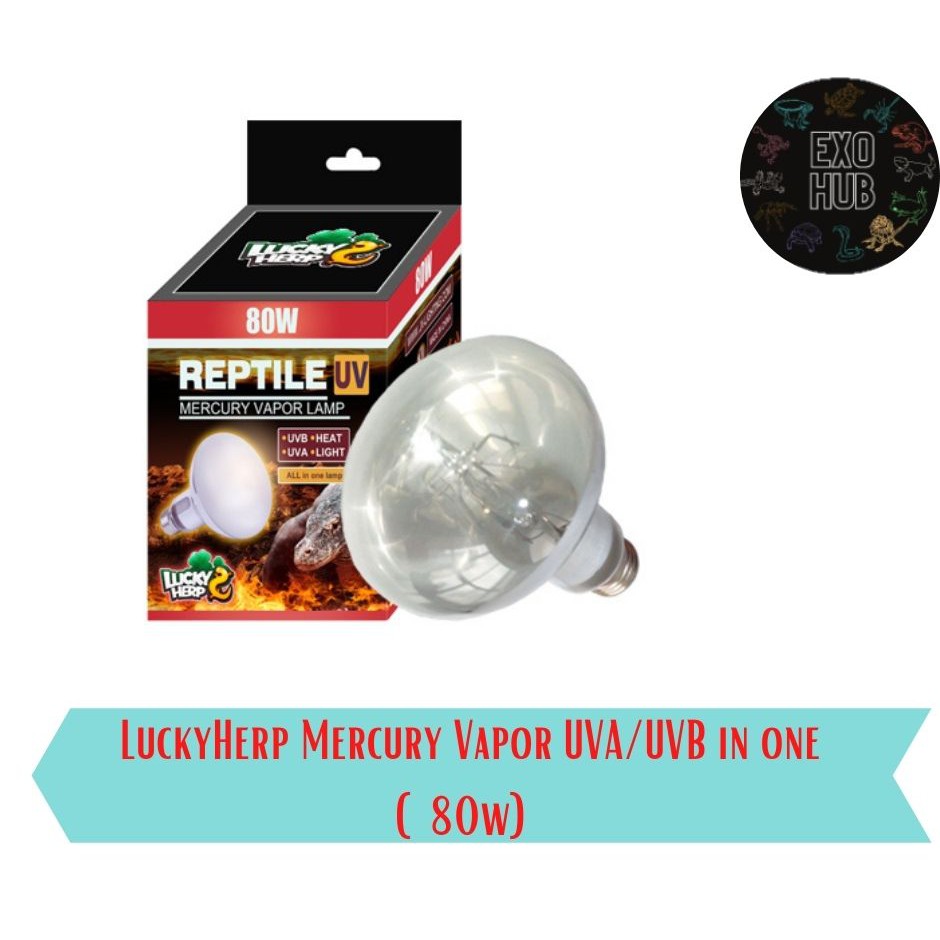 Lucky Herp R95 Reptile Mercury Vapor Bulb UVB/UVA in one (80W) | Shopee Philippines