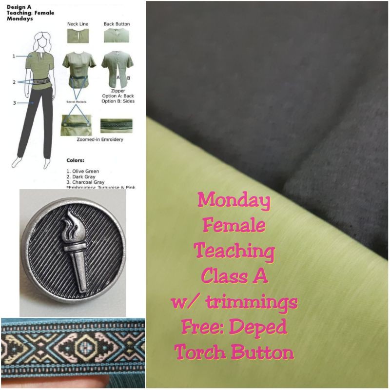 Monday Female DepEd National Teachers Uniform Class A w/ orig ...