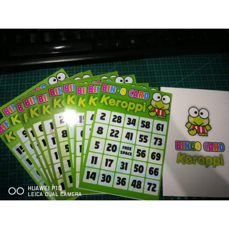 Keroppi BINGO CARDS (customized) | Shopee Philippines