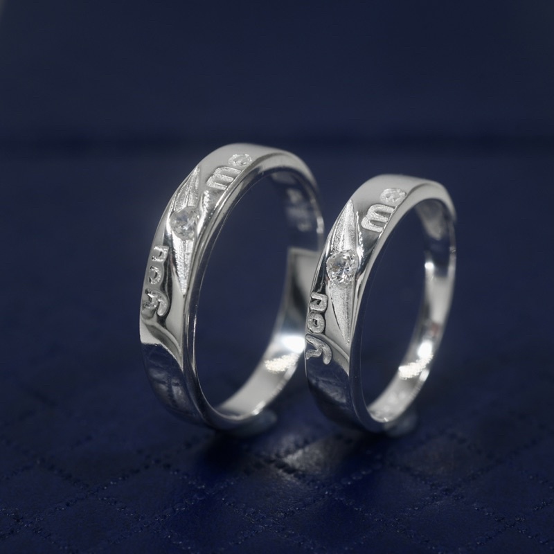 KS silver original 925 italy silver CP064 (couple ring) | Shopee ...