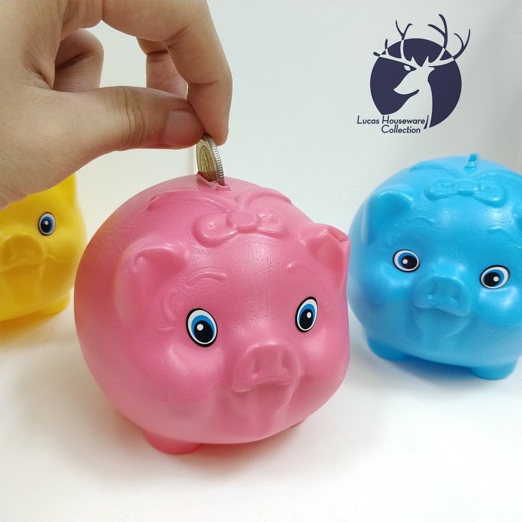 SUPER CUTE PIGGY BANK / COIN CONTAINER / COIN BANK / LAGAYAN NG PERA ...