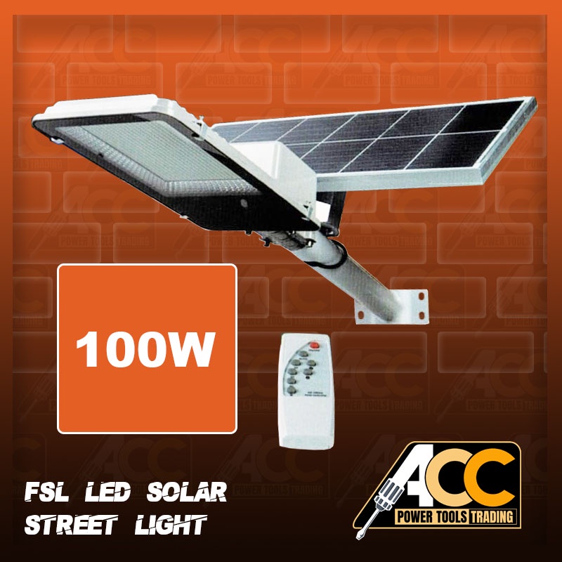 FSL LED Solar Street Light 100w Daylight/6500k | Shopee Philippines
