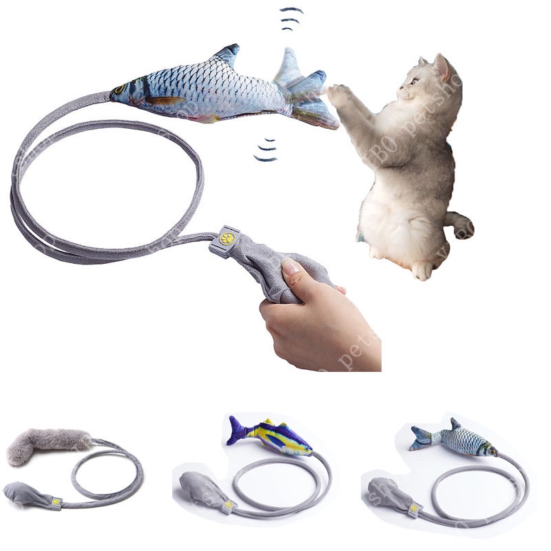 Pet Fish Shape Cat Toy Simulation Fish Toys Funny Cat Chewing Playing ...
