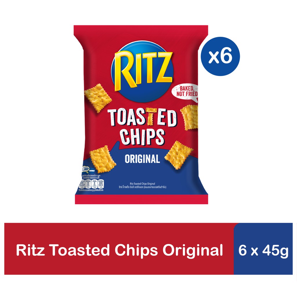 Ritz Toasted Chips Original Bundle Of 6 45g | Shopee Philippines