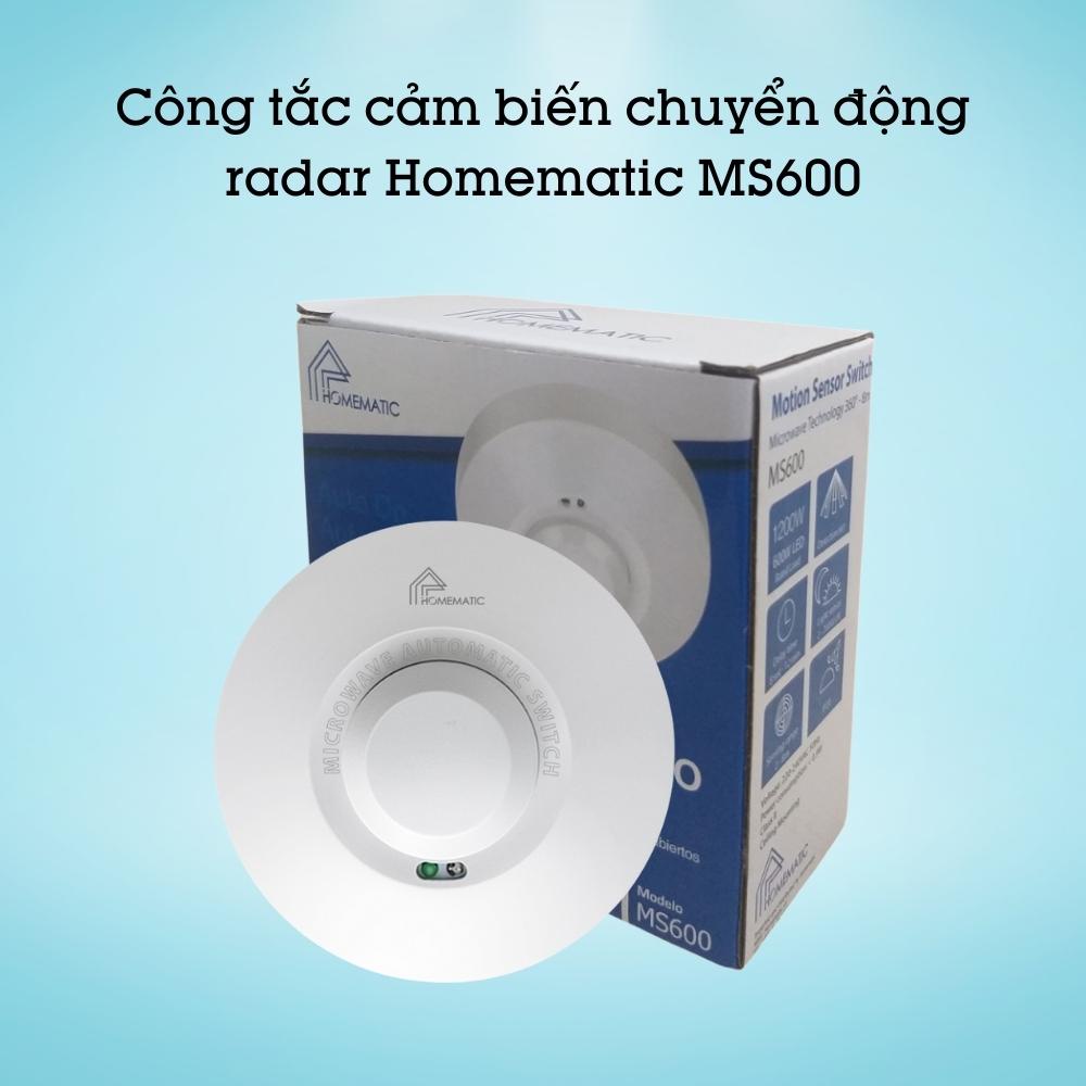Homematic MS600 Super Sensitive Smart Radar Motion Sensor Switch With ...