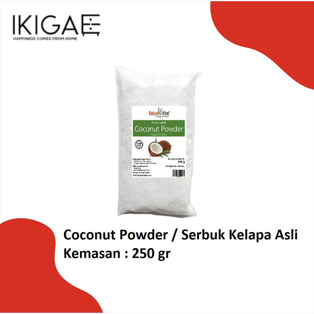 Coconut POWDER / ORIGINAL COCONUT POWDER PACKAGING 250 GR | Shopee ...