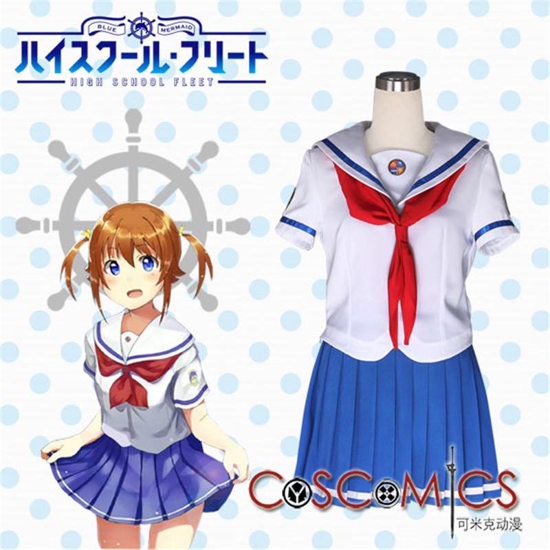 Kemik Anime cosplay Costume/College Fleet/Yokosuka Girl Ocean School ...