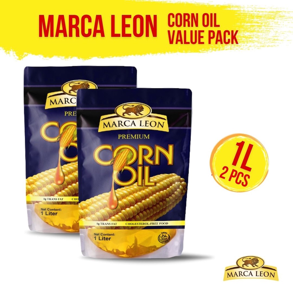 Marca Leon Corn Oil 1L Pouch Value Pack | Shopee Philippines