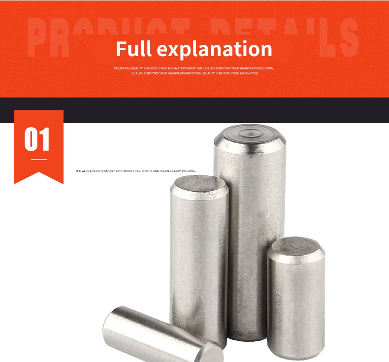 【WDY】Dowel pins M1.5/M2/M3/M4 SUS304 cylindrical pin locating pin fixed ...